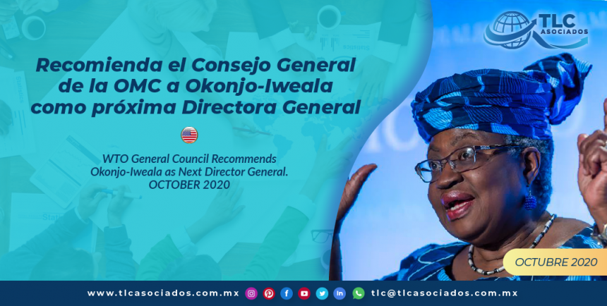 T147 – Recomienda el Consejo General de la OMC a Okonjo-Iweala como ...